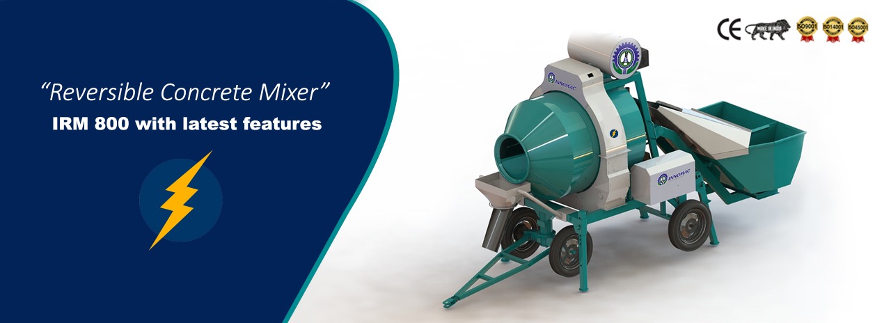 Best Reversible Concrete Mixers – INNOMAC RM 800 - Innomac